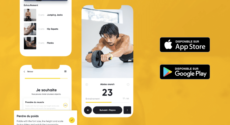 Appli d'entraînement Alex Levand - Musculation à la maison